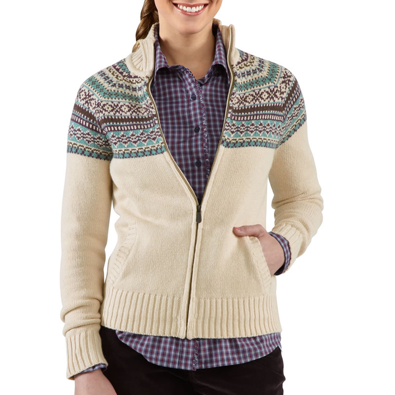 Carhartt Women's Folk Pattern Cardigan Sweater -Closeout! 100042