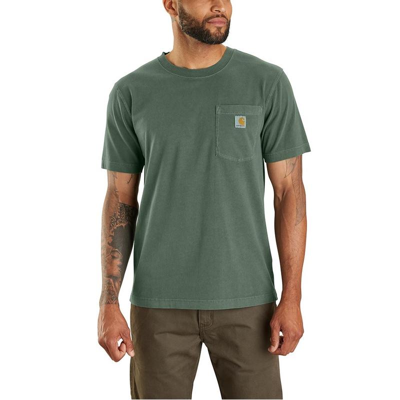 Relaxed Fit Lightweight Garment Dyed Pocket T-Shirt 106252irr