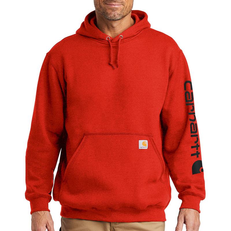 Midweight Hooded Logo Sleeve Sweatshirt K288